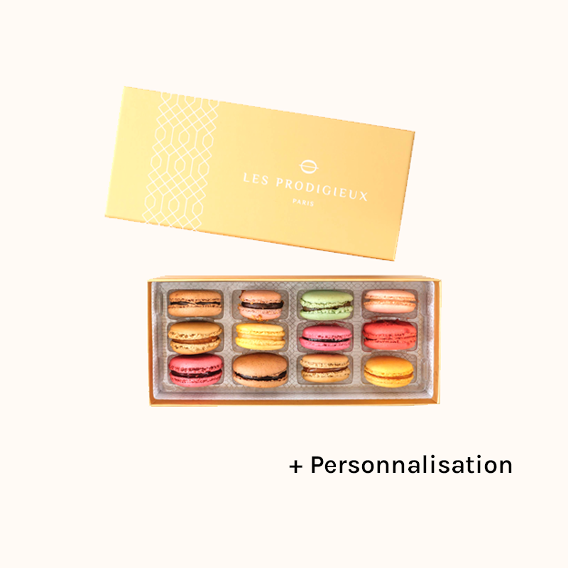Les Prodigieux | Vos Projets | Coffret Personnalisé | 12 macarons
